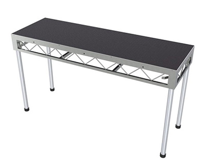 DJ Table -2m x 0.5m , Supplied With Adjustable Legs 800- 1400mm