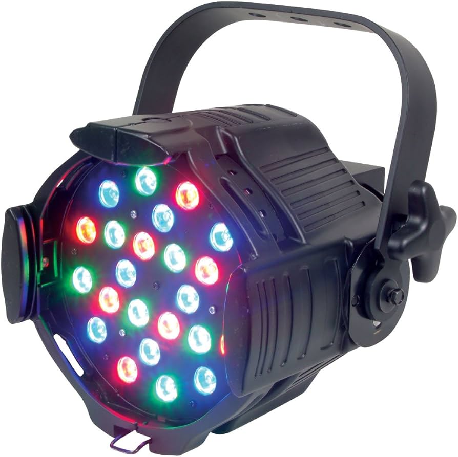 Elation Opti RGB Wash - LED Uplighter / Floor bace par can - PA Hire ...